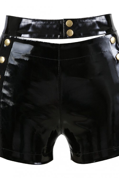 Lackina: Herren Lack Pants mit Knöpfe , Gr S-4XL