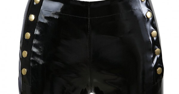 Lackina: Herren Lack Pants mit Knöpfe , Gr S-4XL